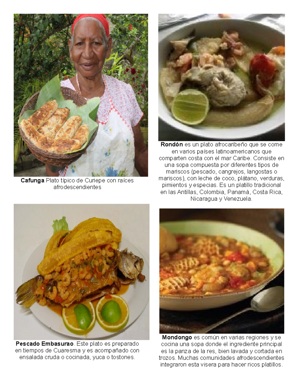 Platos y Tradiciones Afrodescendientes en la Cultura Latina - Studocu
