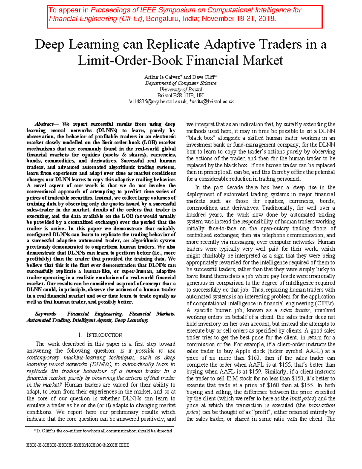 Deep Learning for Adaptive Trader Replication in Financial Markets ...