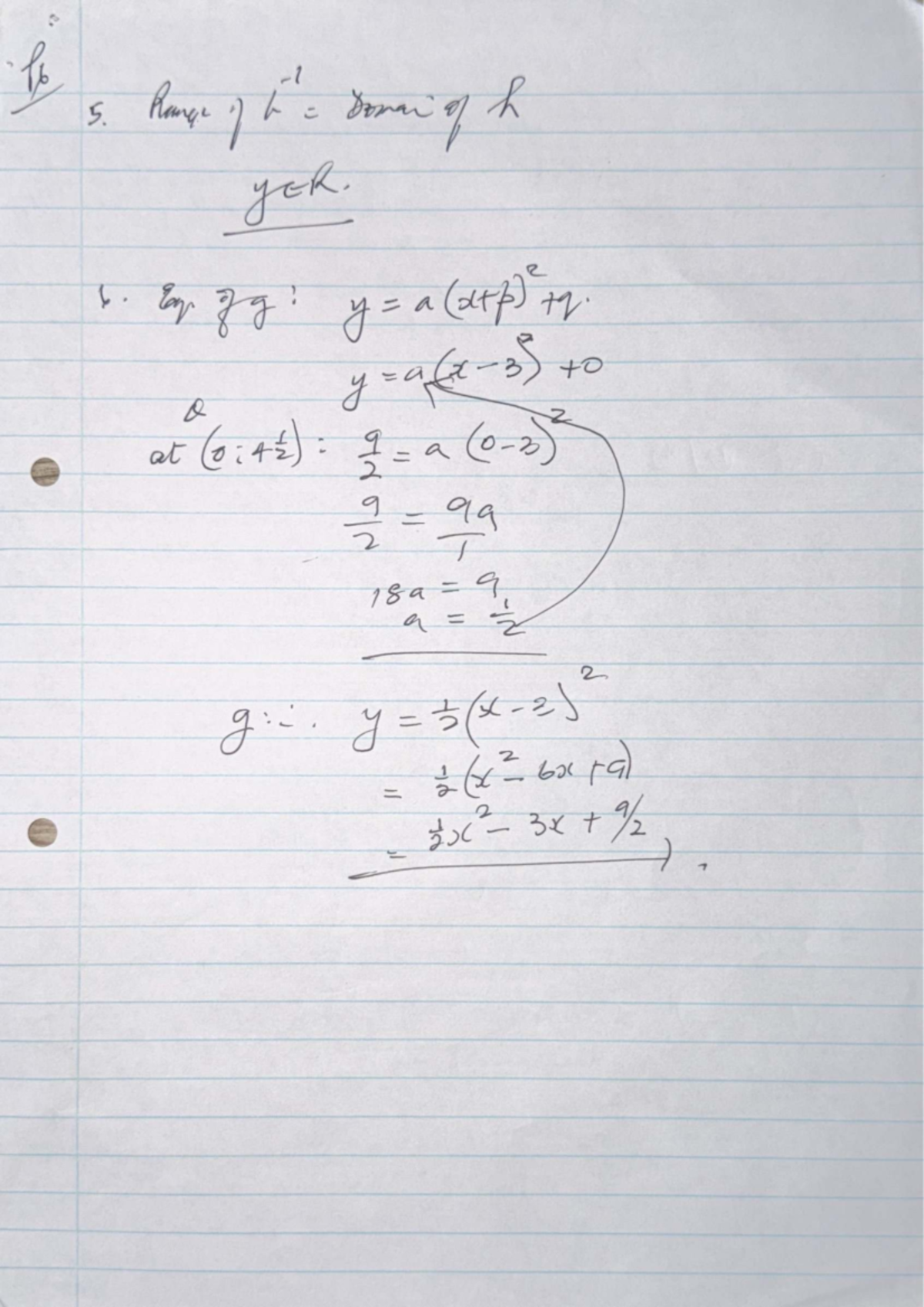 Maths P1 Notes: Understanding Range and Functions - Studocu