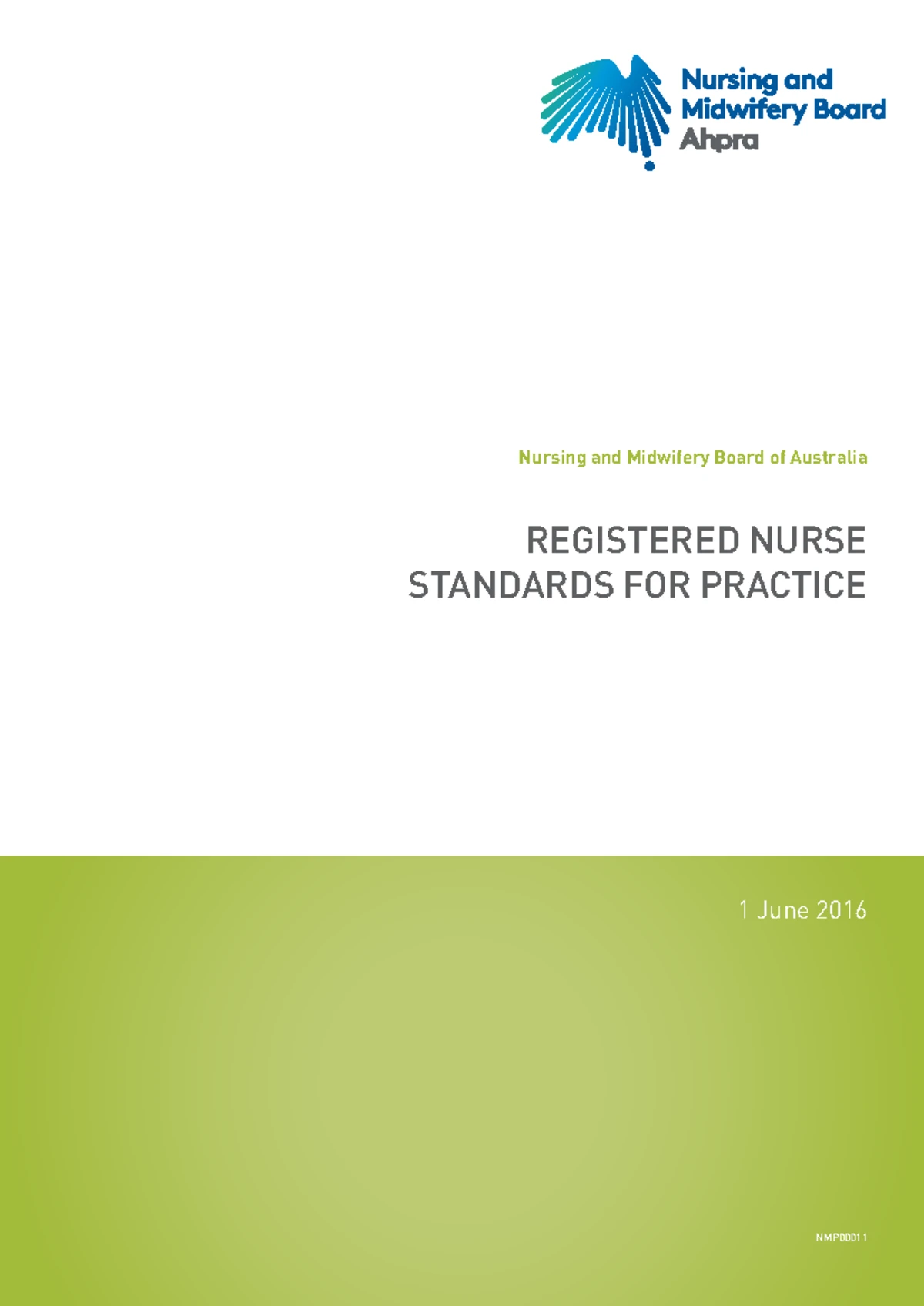 Registered Nurse standards for practice - Nursing and Midwifery Board ...