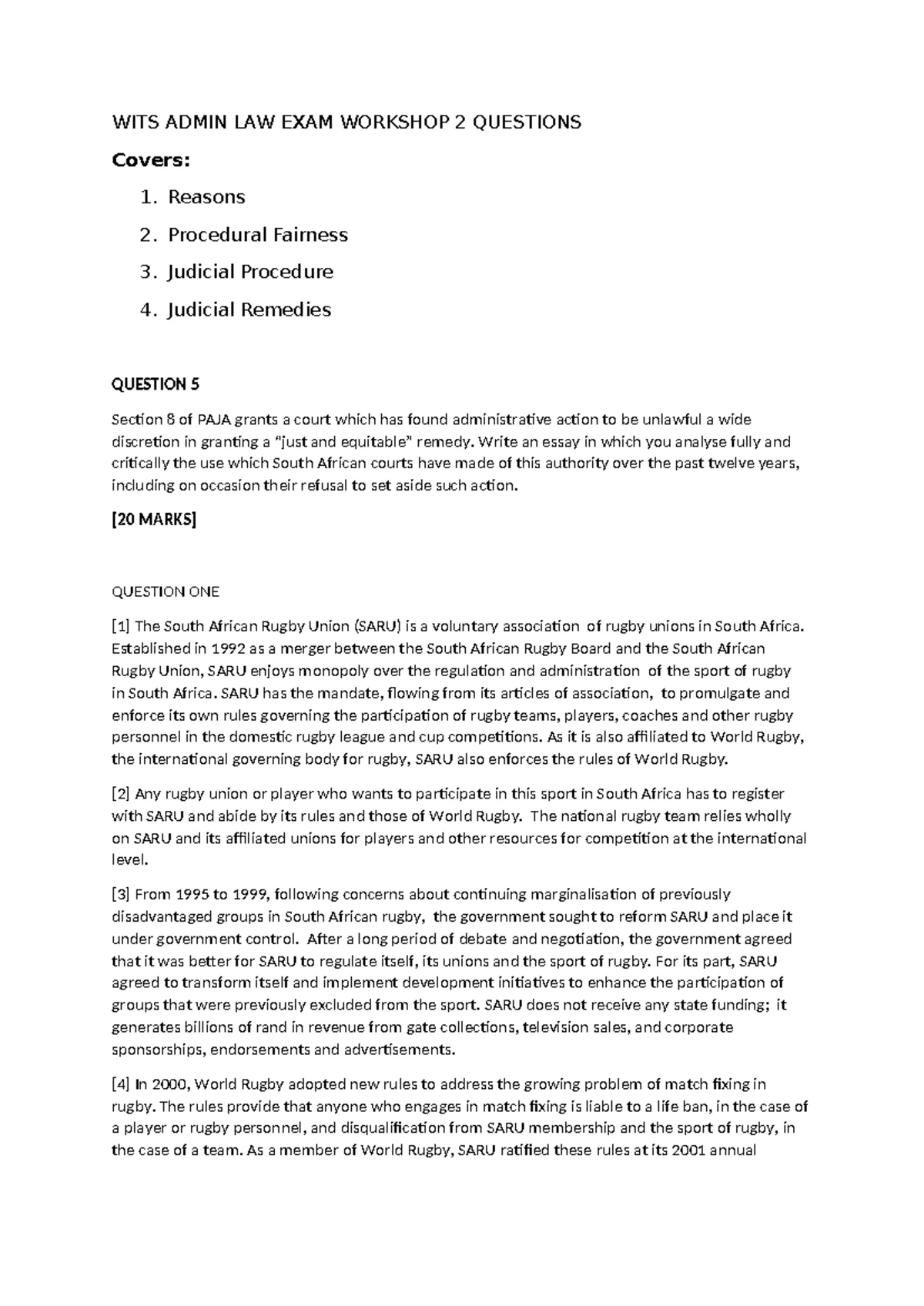 Admin Action Essentials: AA & PAJA Focus - Key Cases & Concepts - Studocu