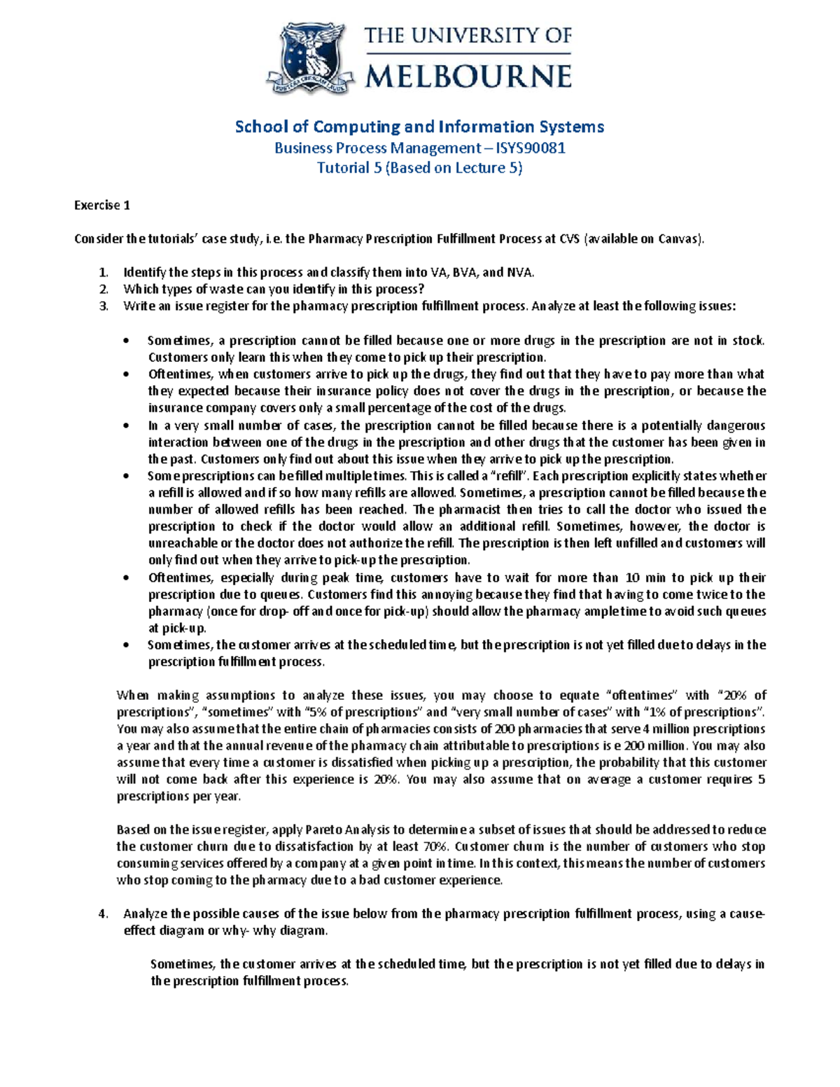 Tutorial-5 - tutorial questions - School of Computing and Information ...