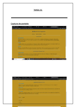 APF1 - avance 1 formato - Taller de Programación Web Avance de Proyecto Final 1 Consigna Docente ...