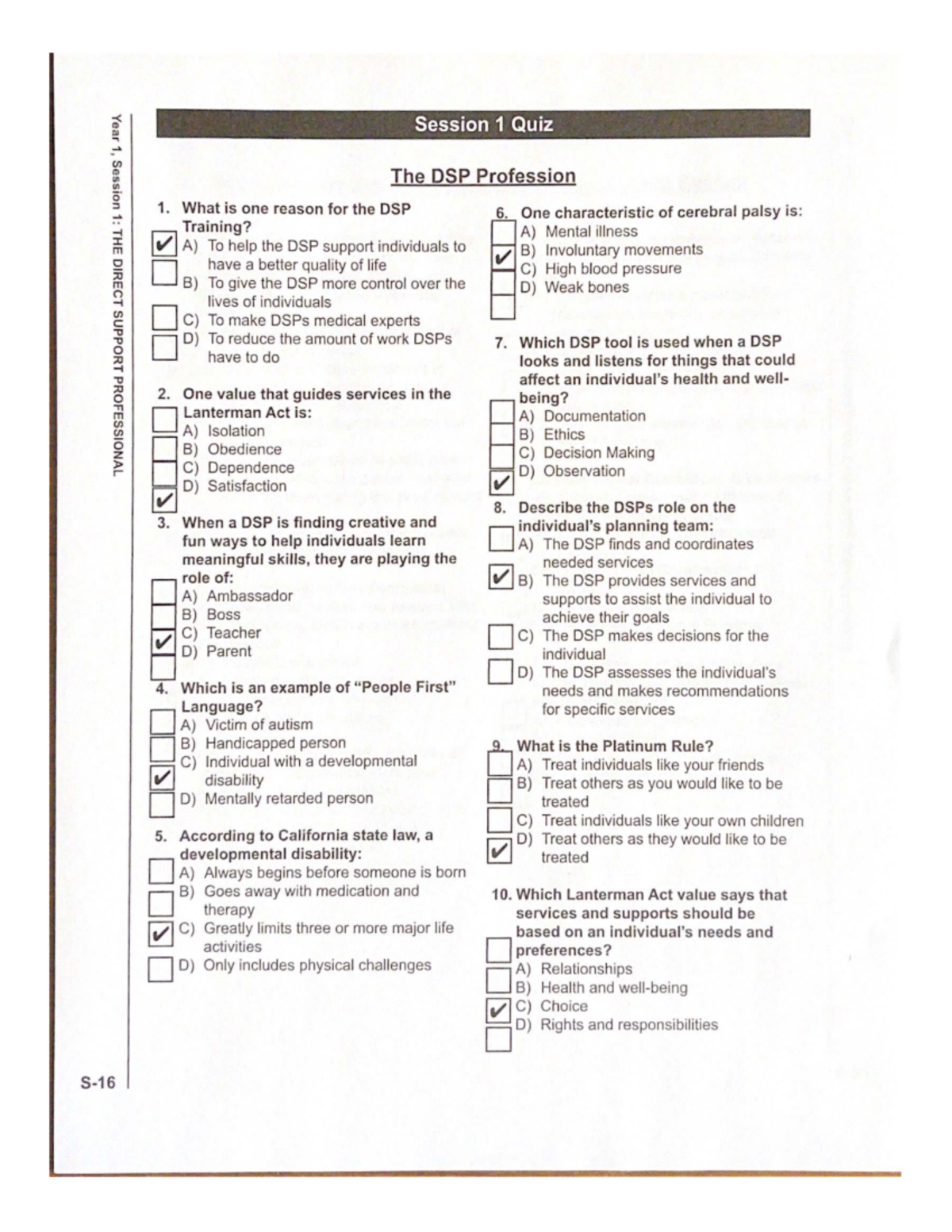 DSP Year 1 Quizzes: Comprehensive Review of Key Concepts - Studocu