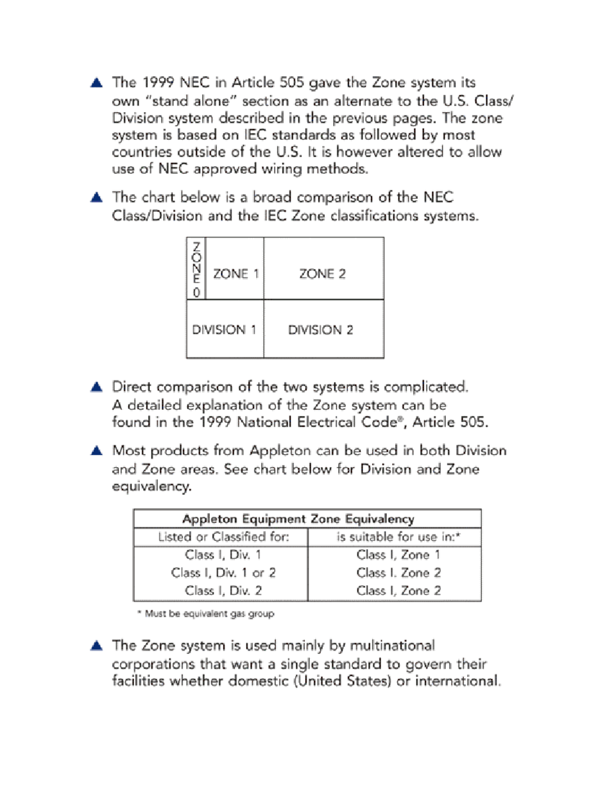 NEC Article 505: Zone vs. Division Systems Comparison - Studocu