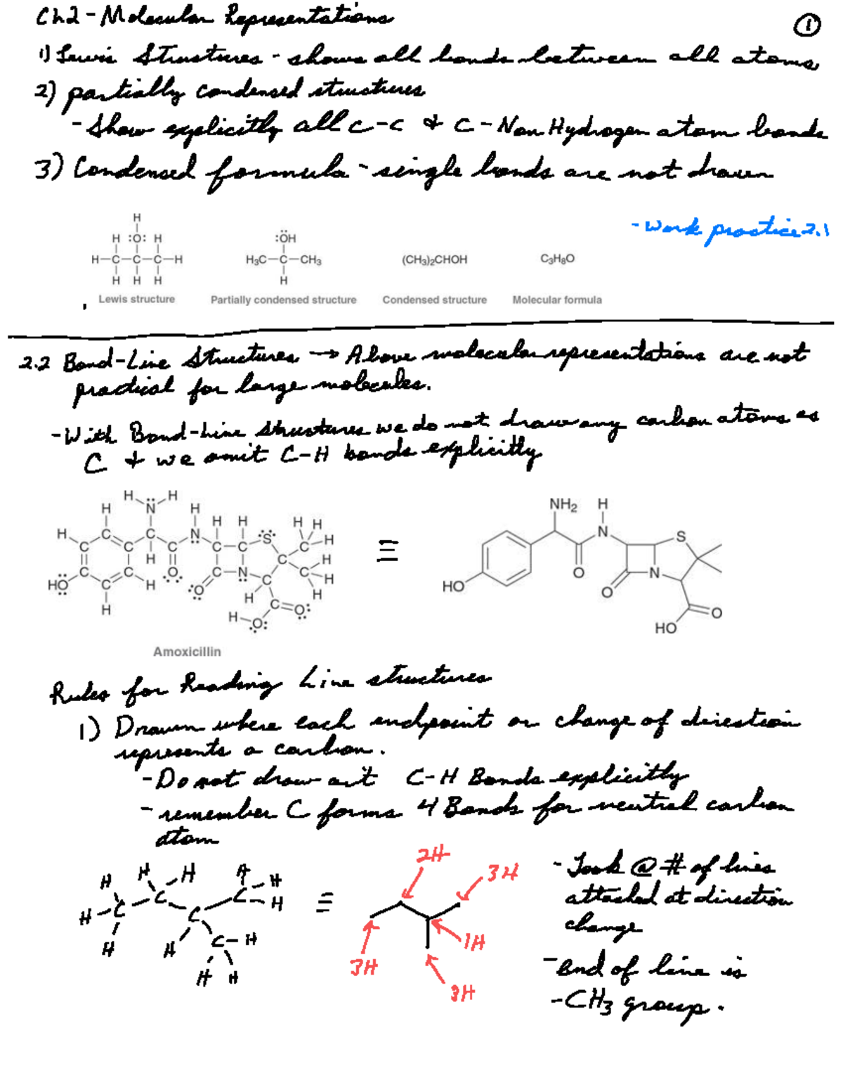 Organic Chemistry: Ch 2 - Molecular Representations & Resonance - Studocu