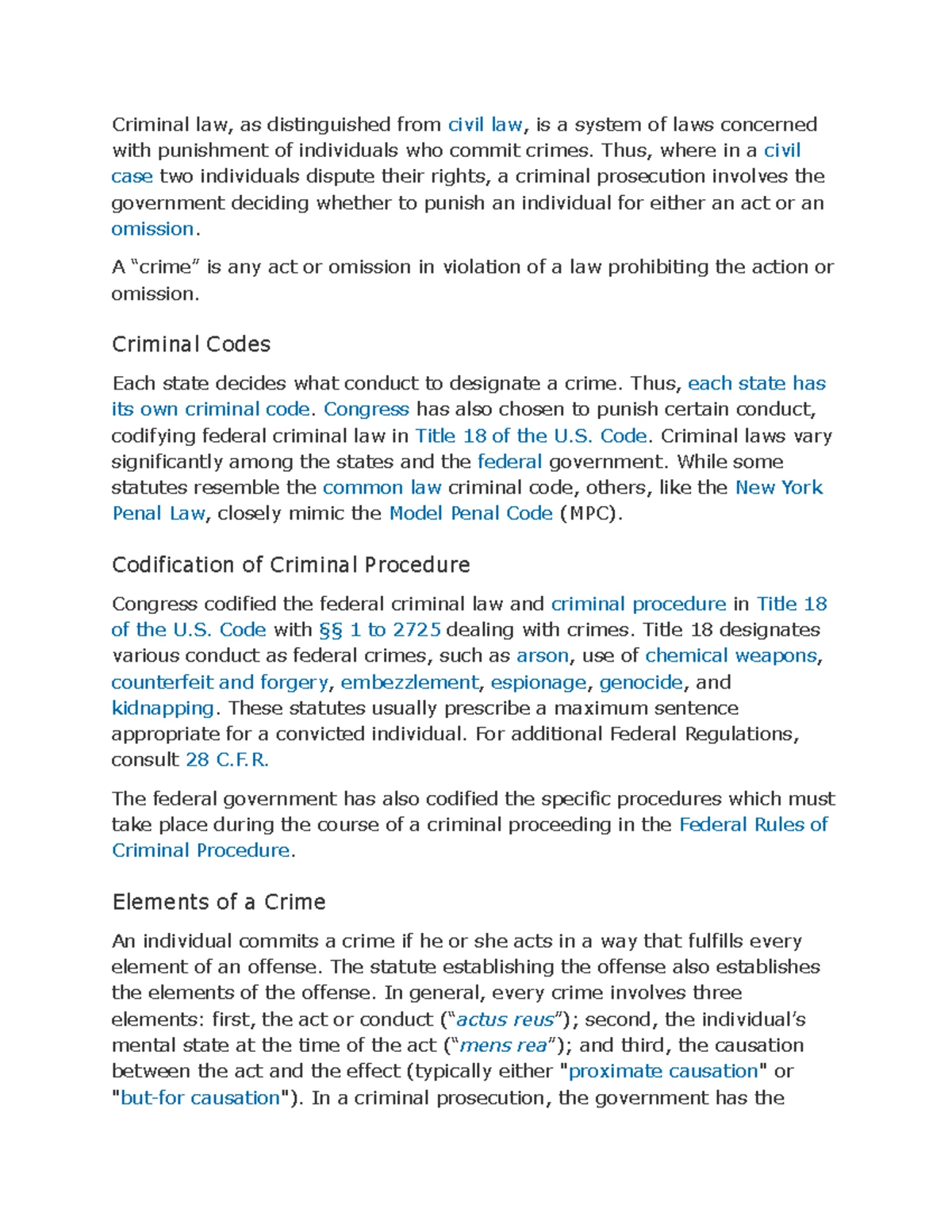 LD 05 V-5 - Intro to Criminal Law Workbook for Basic Course Students ...