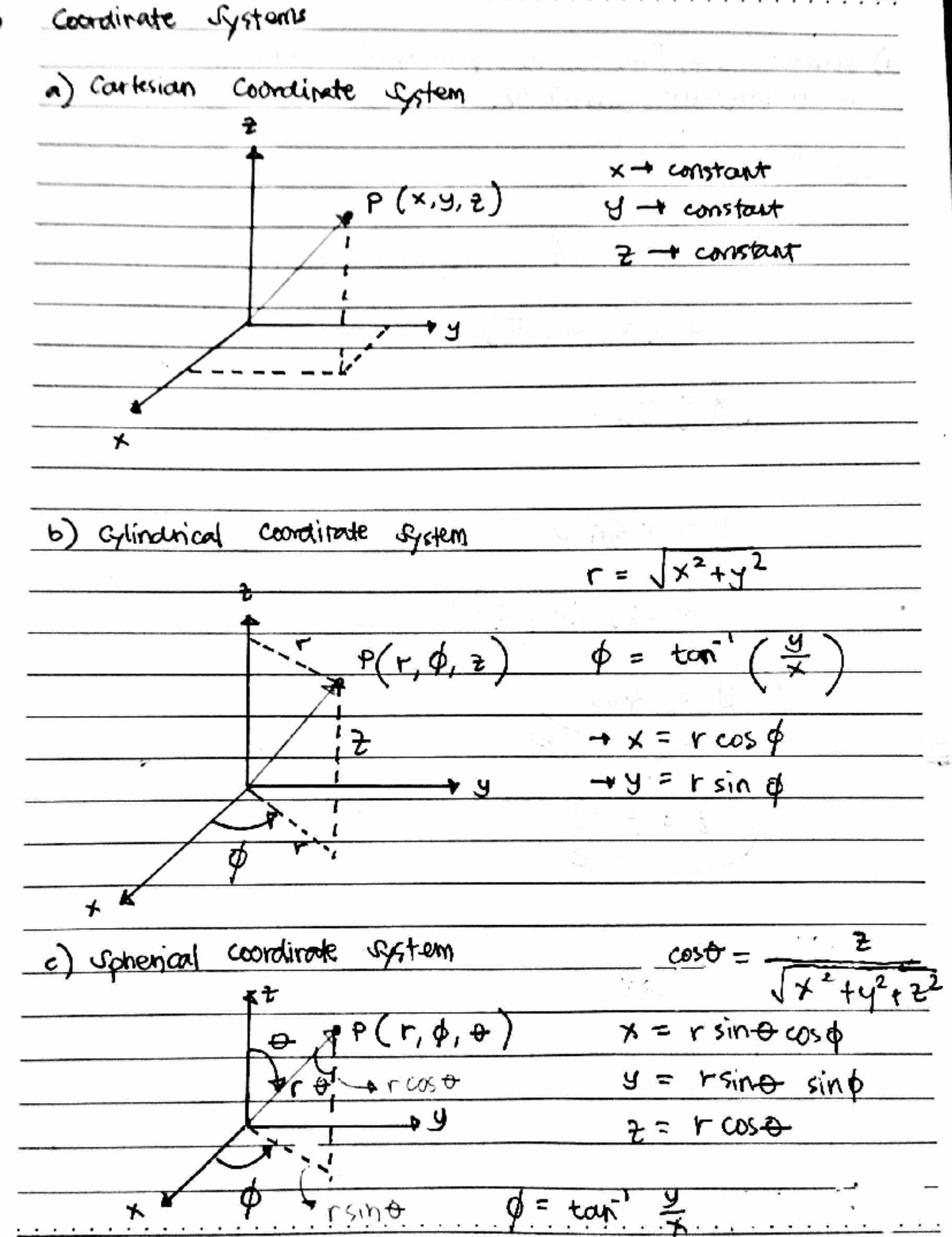 Tutorial on Coordinate Systems (Math 101) - Studocu