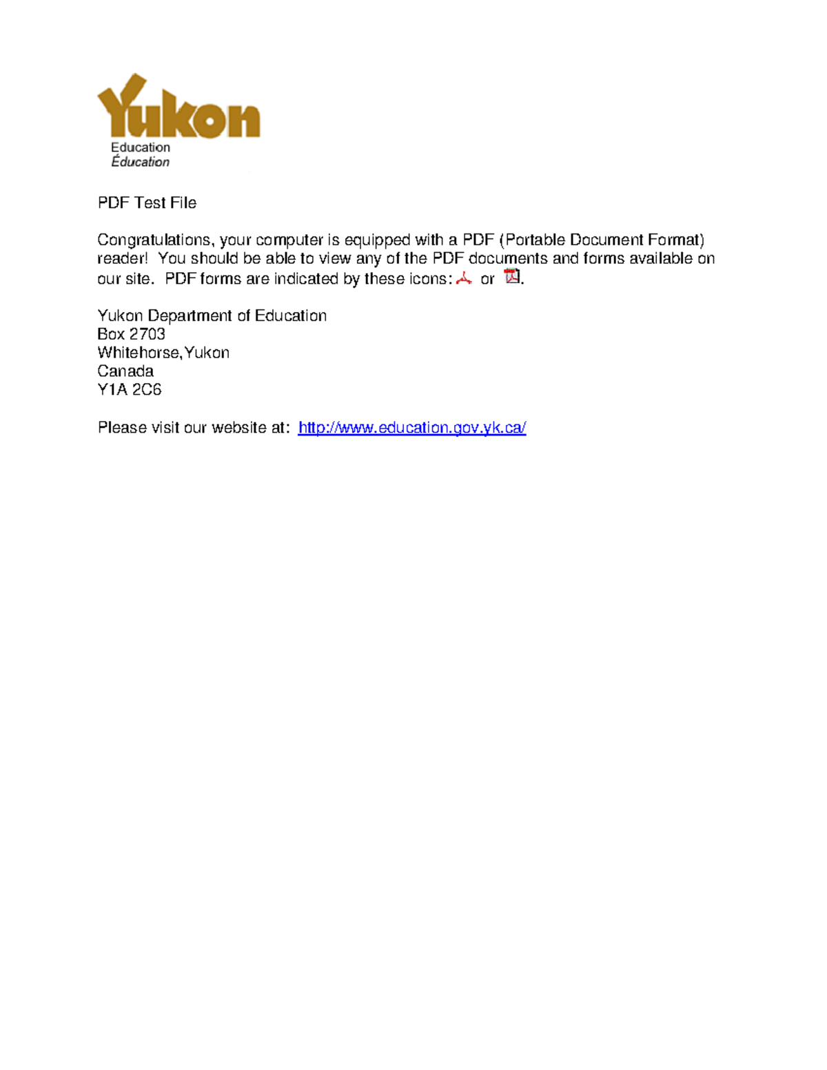 Pdf-test - hello - PDF Test File Congratulations, your computer is ...