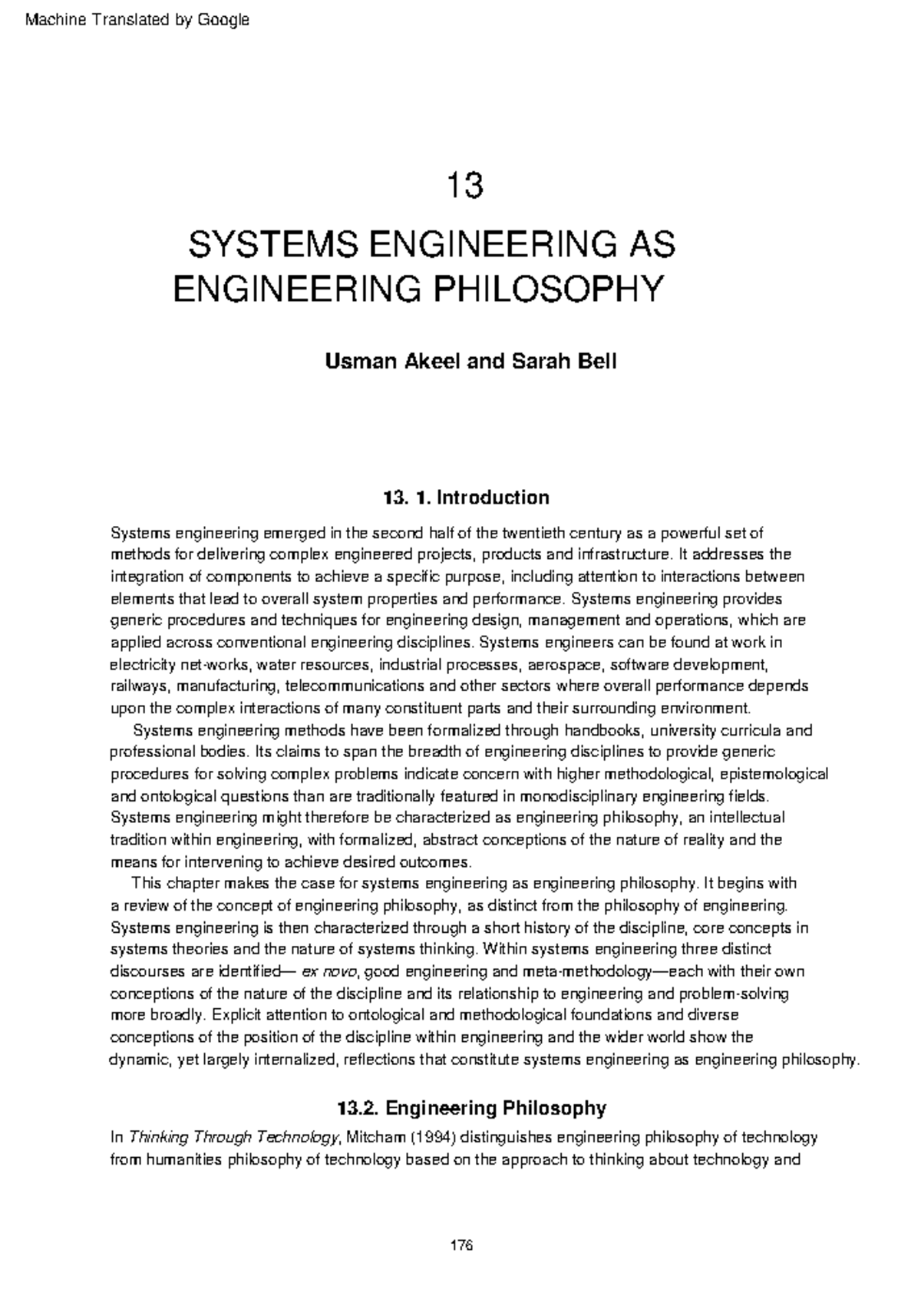 Systems Engineering as Engineering Philosophy: An In-Depth Analysis ...