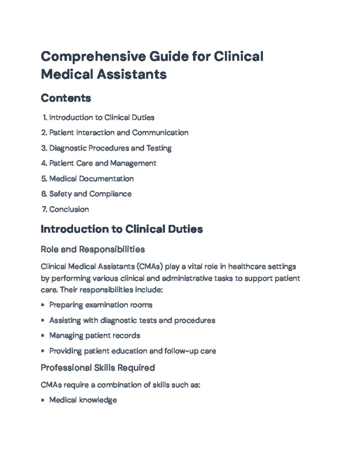 Comprehensive Guide for Clinical Medical Assistants (CMA ...