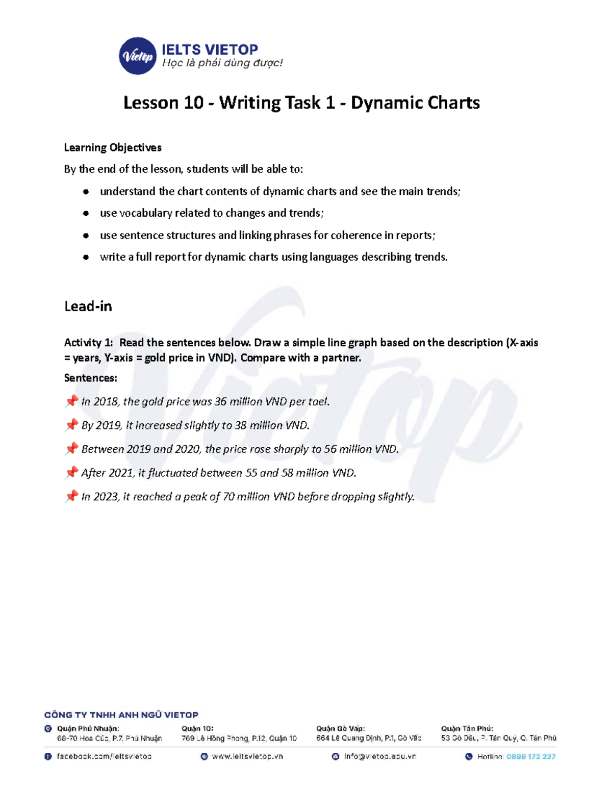 Lesson 10 - Writing Task 1: Understanding Dynamic Charts - Studocu