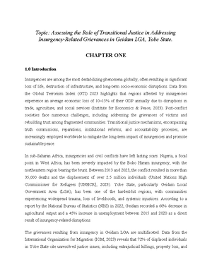 [Solved] The first ever truth commission was convoked in Uganda ...