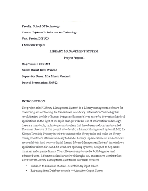 [Solved] How to write a Dit project proposal on a booking system for a - Research project (CFU ...