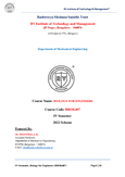 Biology for Engineers - BBOK407 - VTU - Studocu