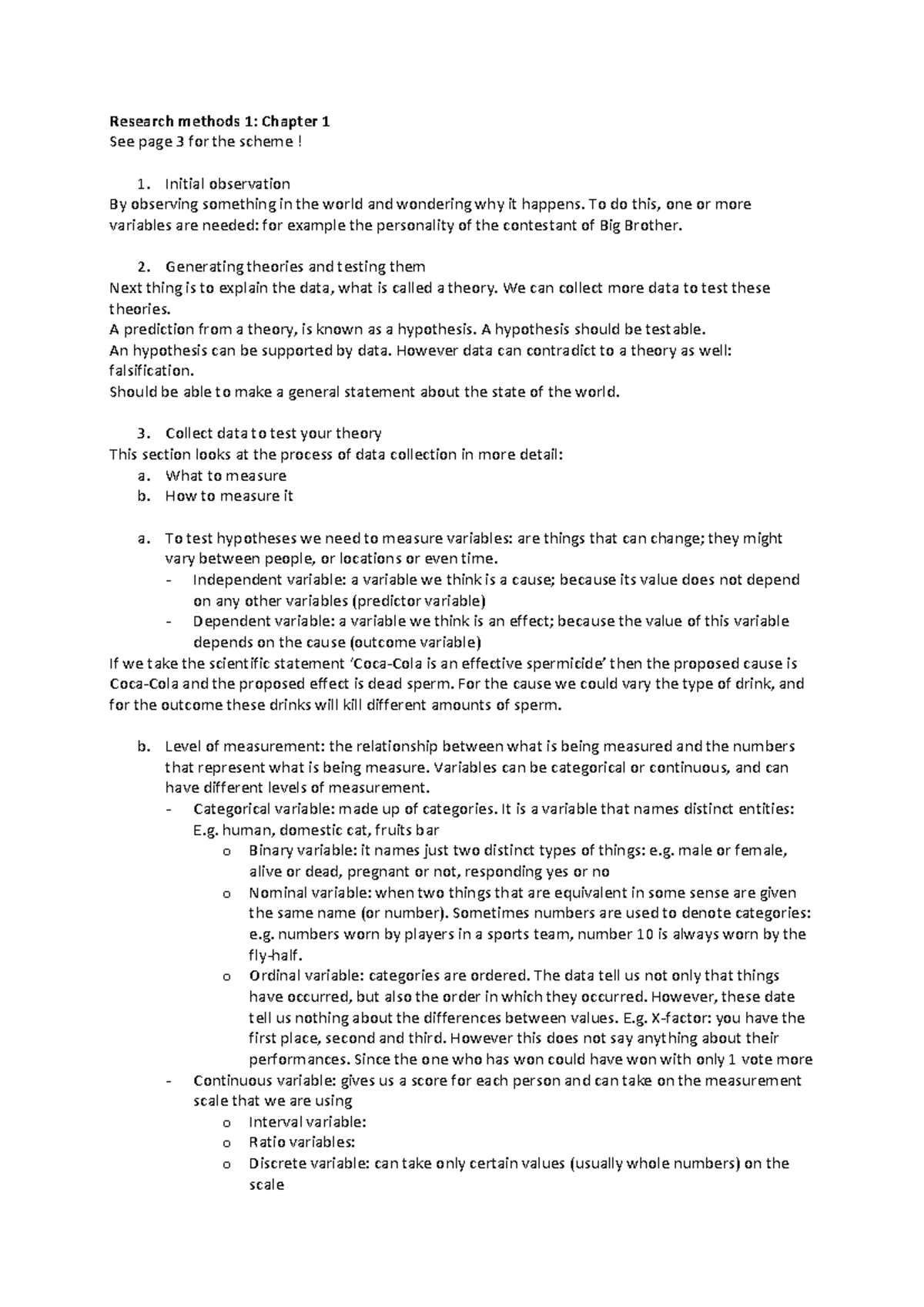 Samenvatting Discovering Statistics Using R - Hoofdstukken 1-2,5,9 ...