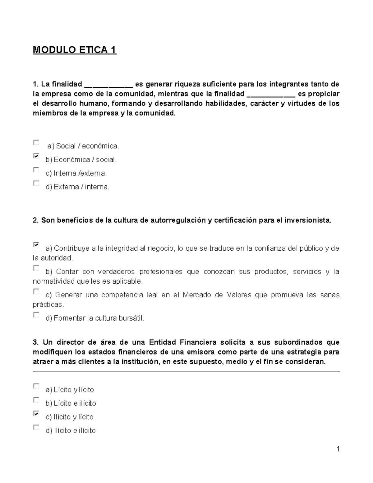 Examen AMIB 3: Ética y Prácticas en el Mercado Bursátil - Studocu