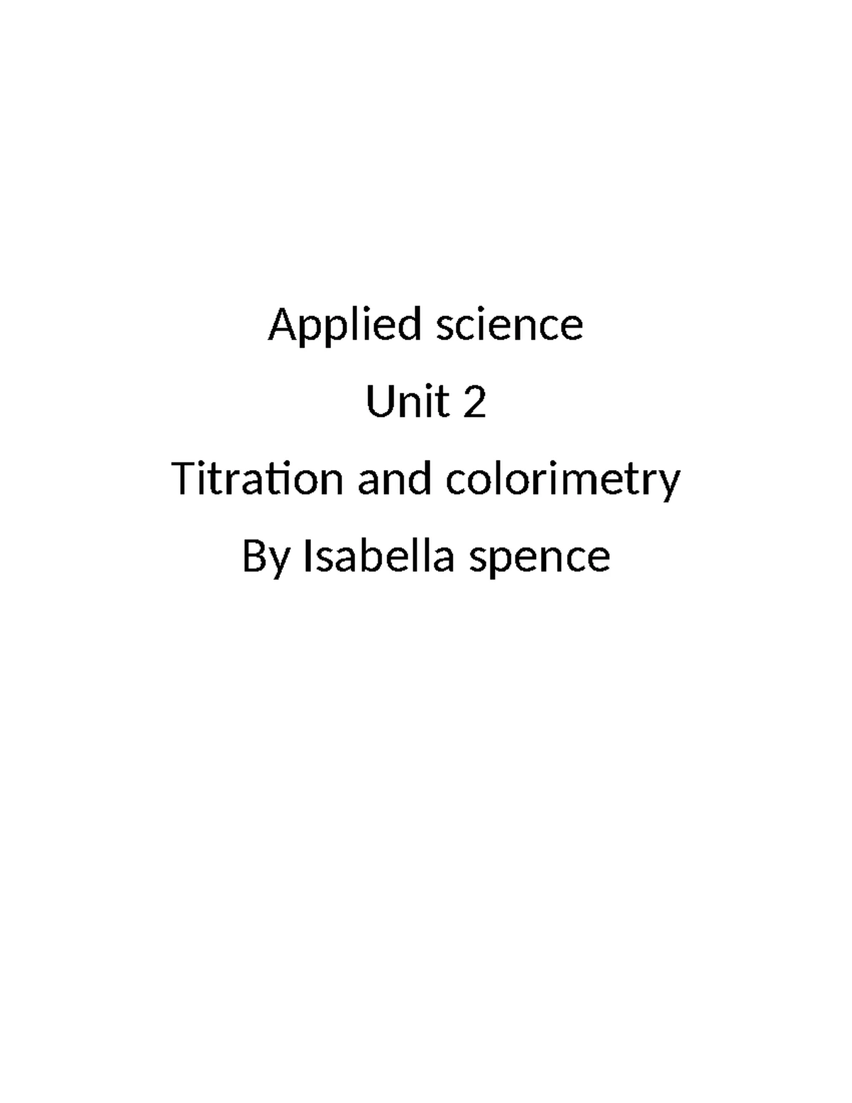 BTEC Applied Science Unit 7: June 2024 Combined Assessment Prep - Studocu
