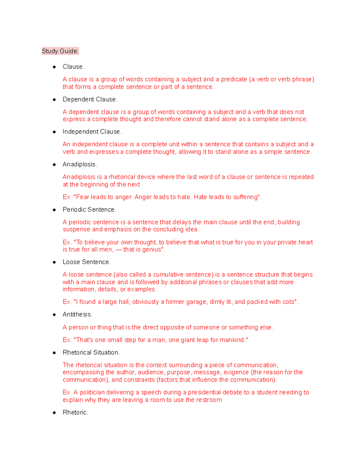 English 101: Rhetorical Analysis Study Guide & Strategies - Studocu