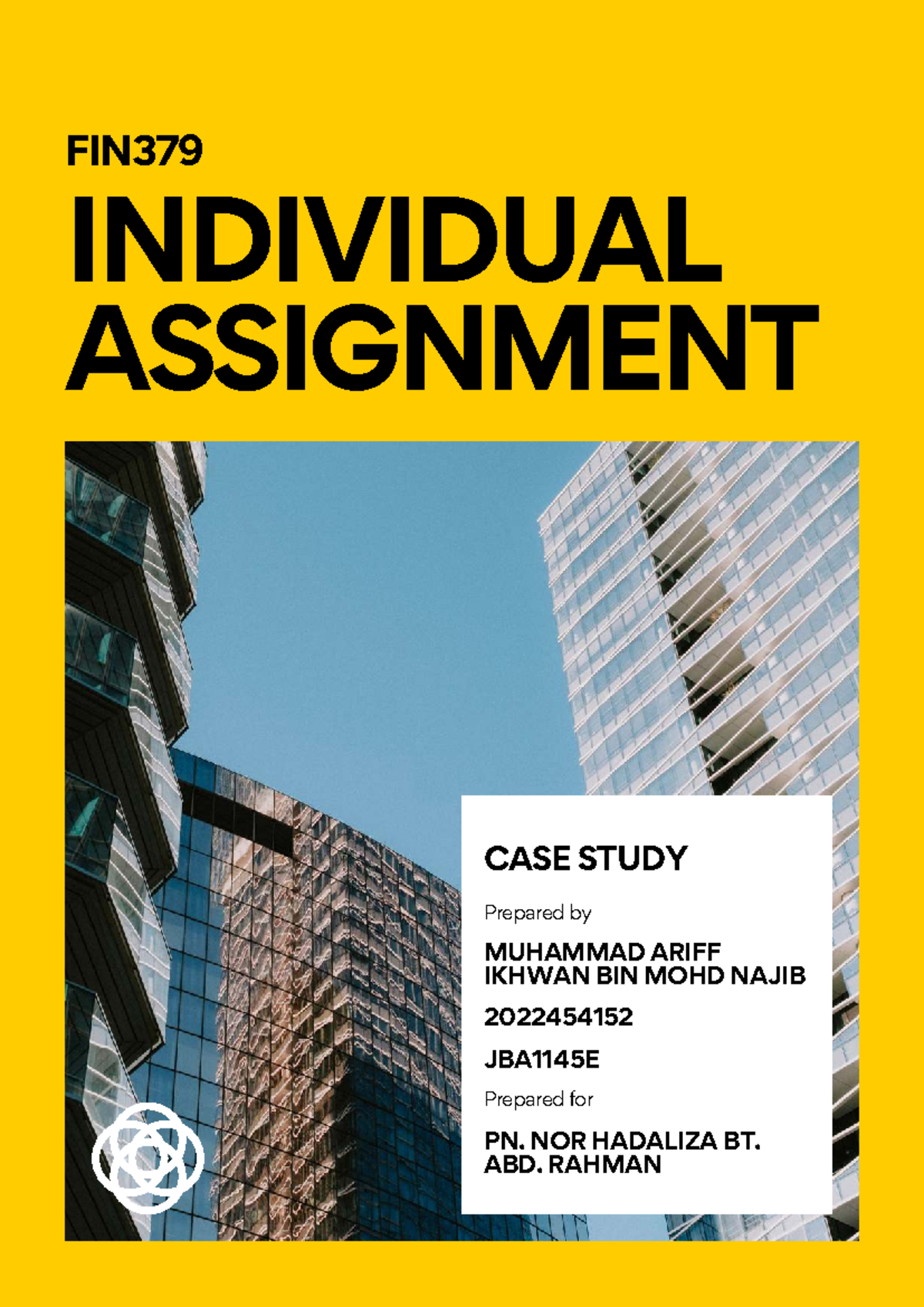 FIN379 Individual Assignment - INDIVIDUAL ASSIGNMENT MUHAMMAD ARIFF ...