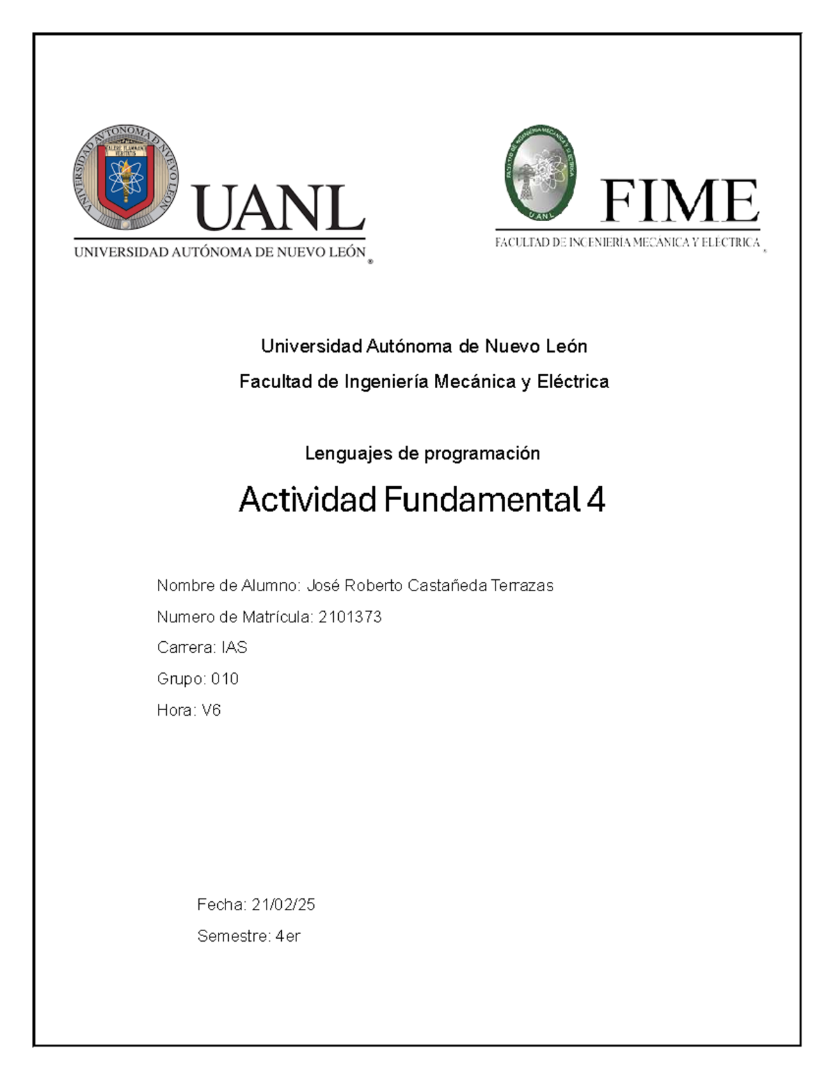 AF-4 2101373 - Paradigmas y Clasificación de Lenguajes de Programación ...