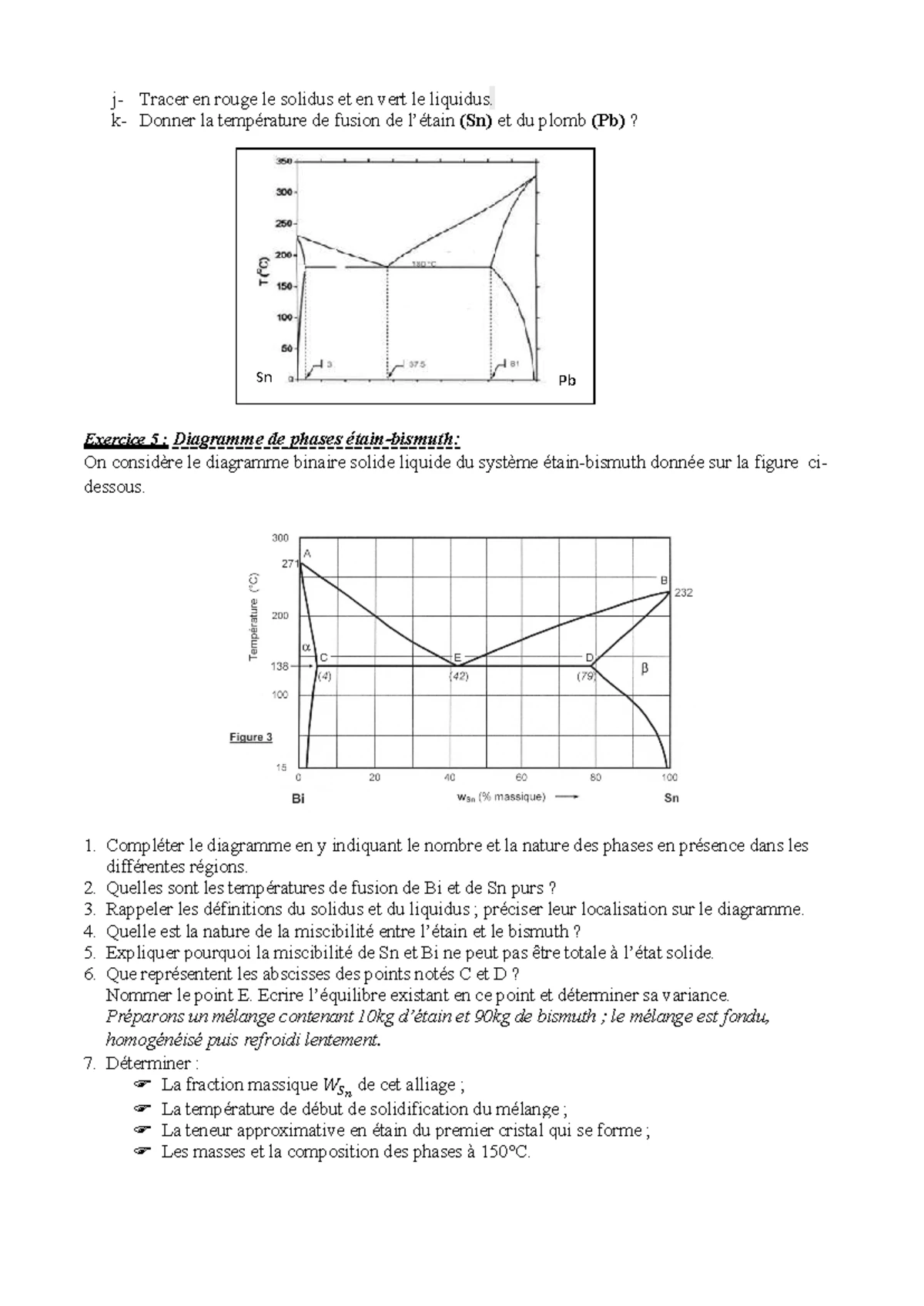 Correction TD 1 ET 2 Diagrammes DE Phases - CORRECTION Série N° Exercice 1 : Unaire et - Studocu