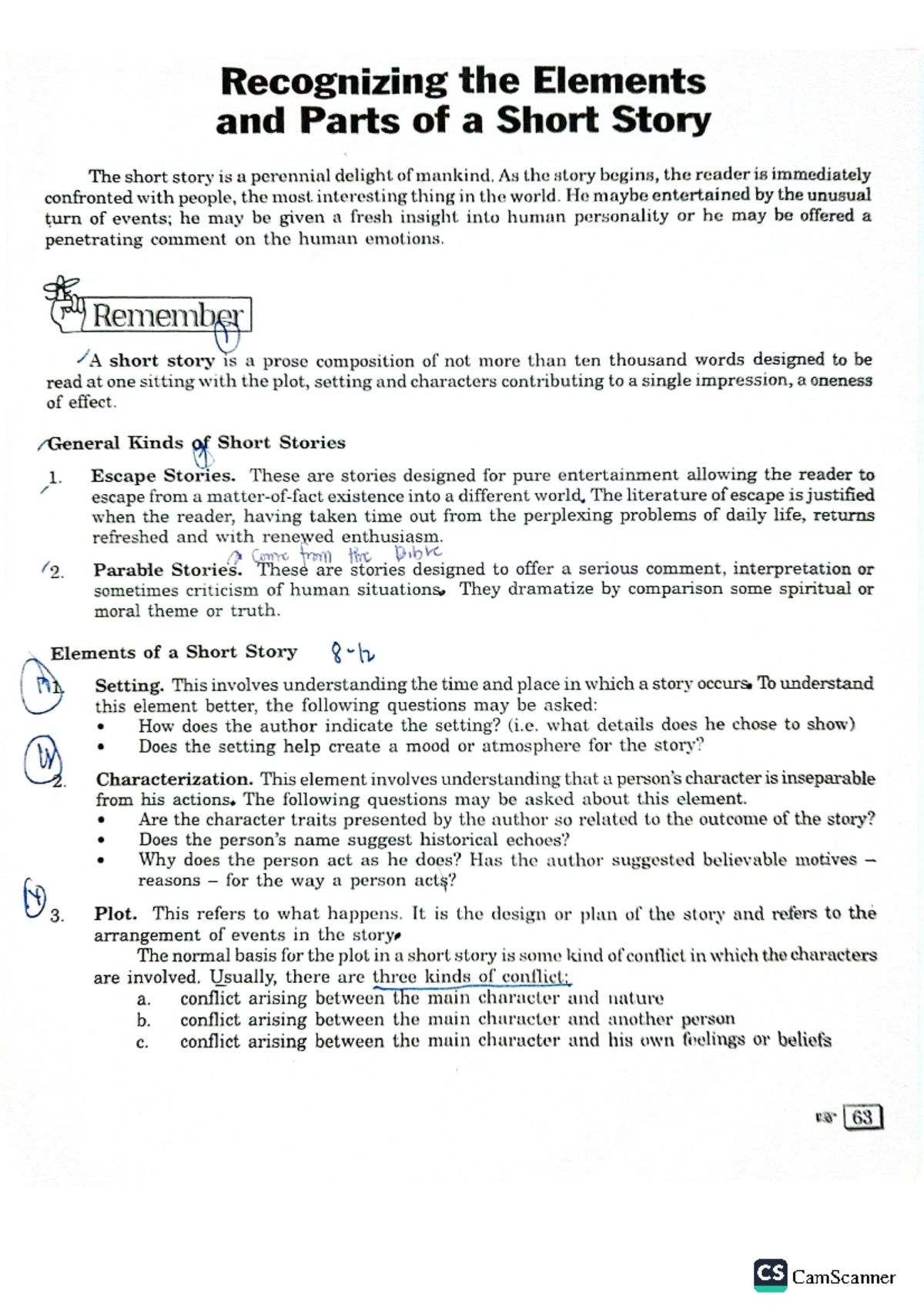 Recognizing The Elements and Parts of Short Story - Recognizing the ...