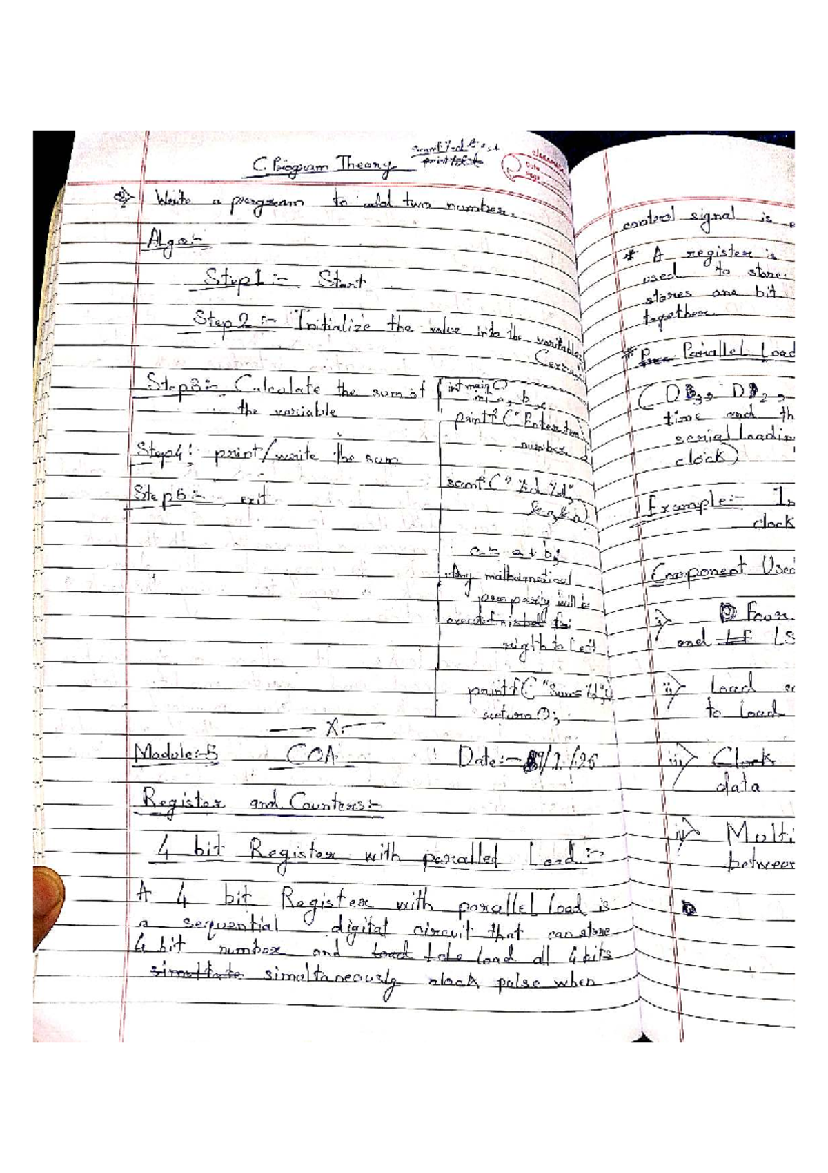 CSE 101: Parallel Load and Shift Register Concepts Explained - Studocu