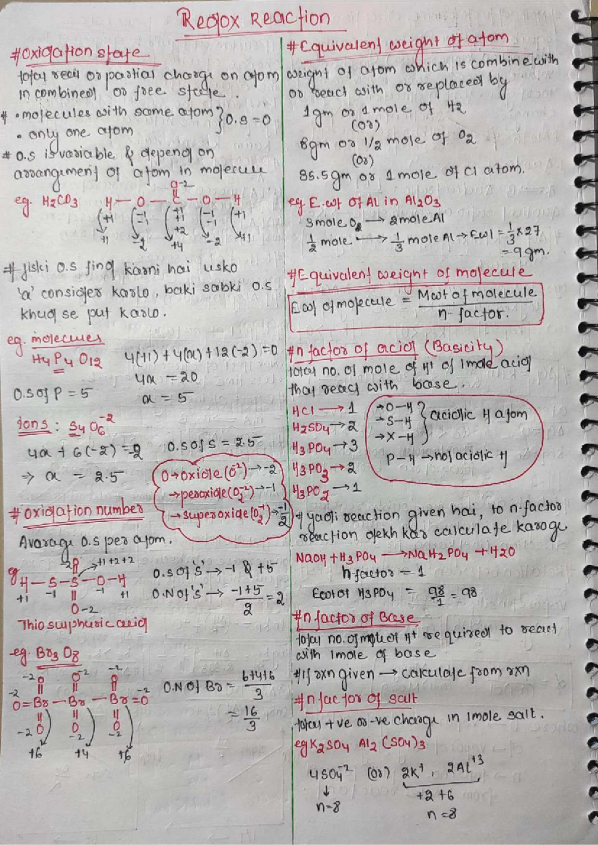 Redox Reactions: Comprehensive Notes for Chemistry 101 - Studocu