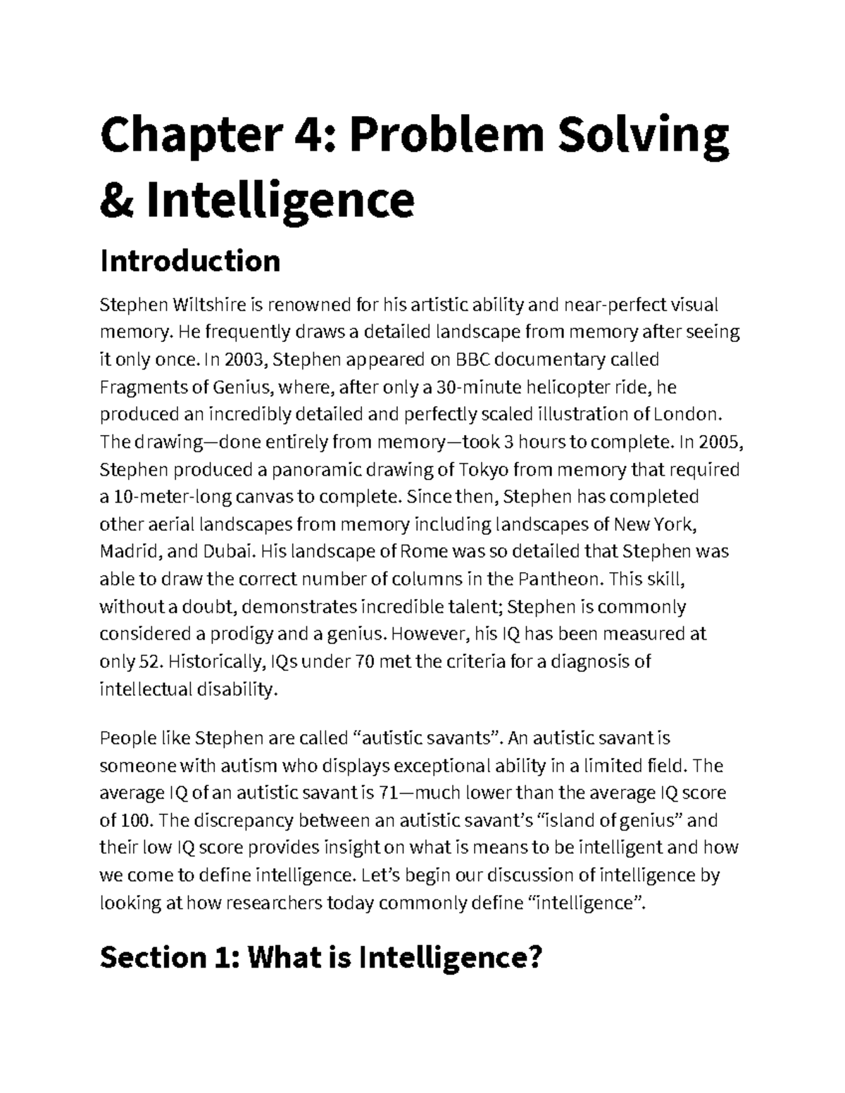 Problem solving and intelligence - Chapter 4: Problem Solving ...