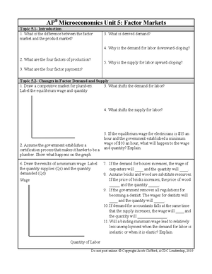 Unit6Study Guide - Lecture notes 6 - AP ® Micro Unit 6: Market Failure ...