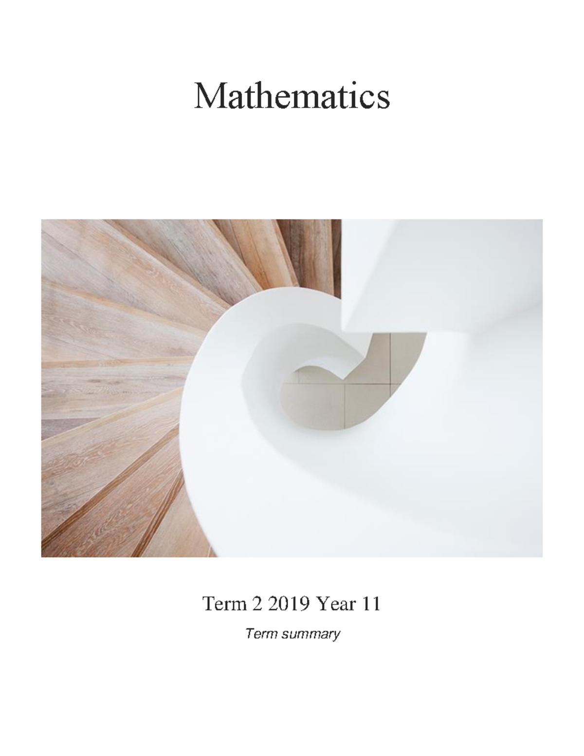 Mathematics Year 11 Term 2 Summary: Earning, Geometry & Linear ...