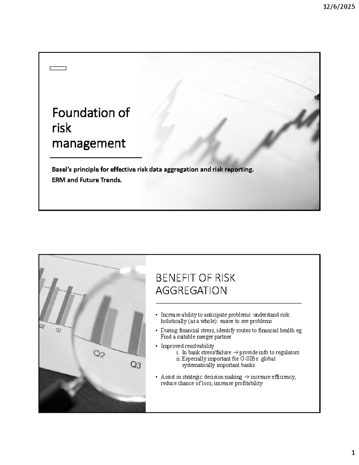 Foundations of Risk Management Principles: ERM & Future Trends (ERM 101 ...