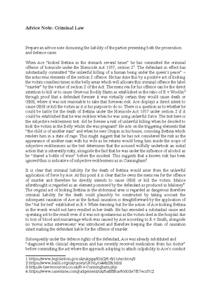 Advice note guidance about writing an advice note - Kent Law School ...