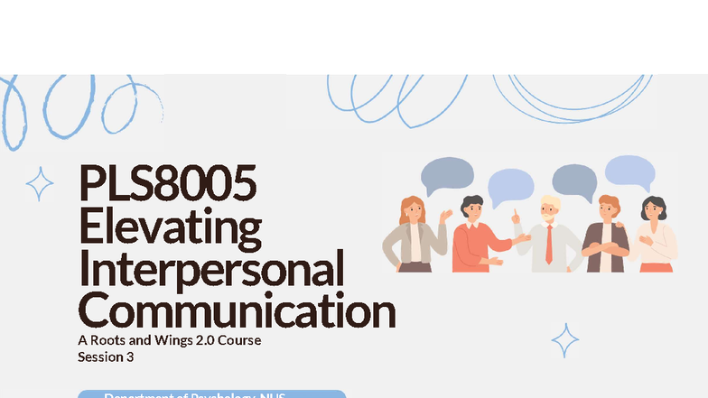 PLS8005 Seminar 3: Building Relationships in Communication - Studocu