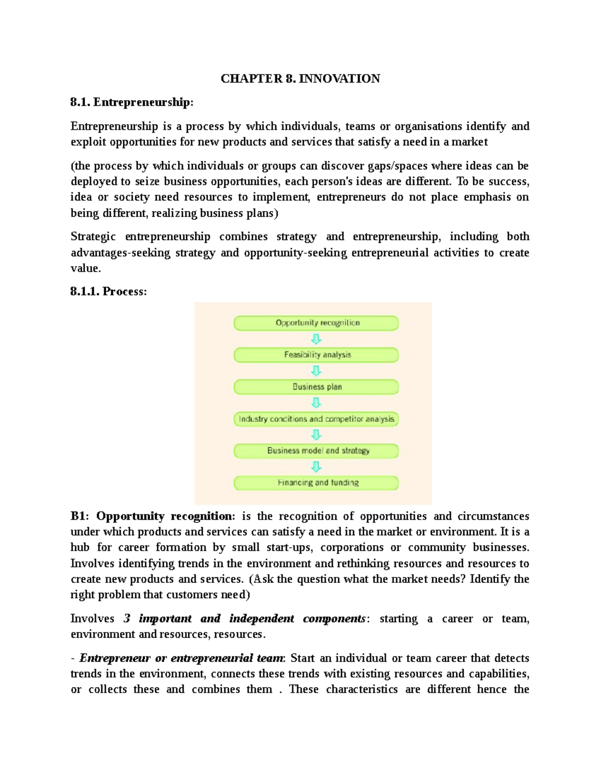 Chapter-8 - no inf - CHAPTER 8. INNOVATION 8. Entrepreneurship ...