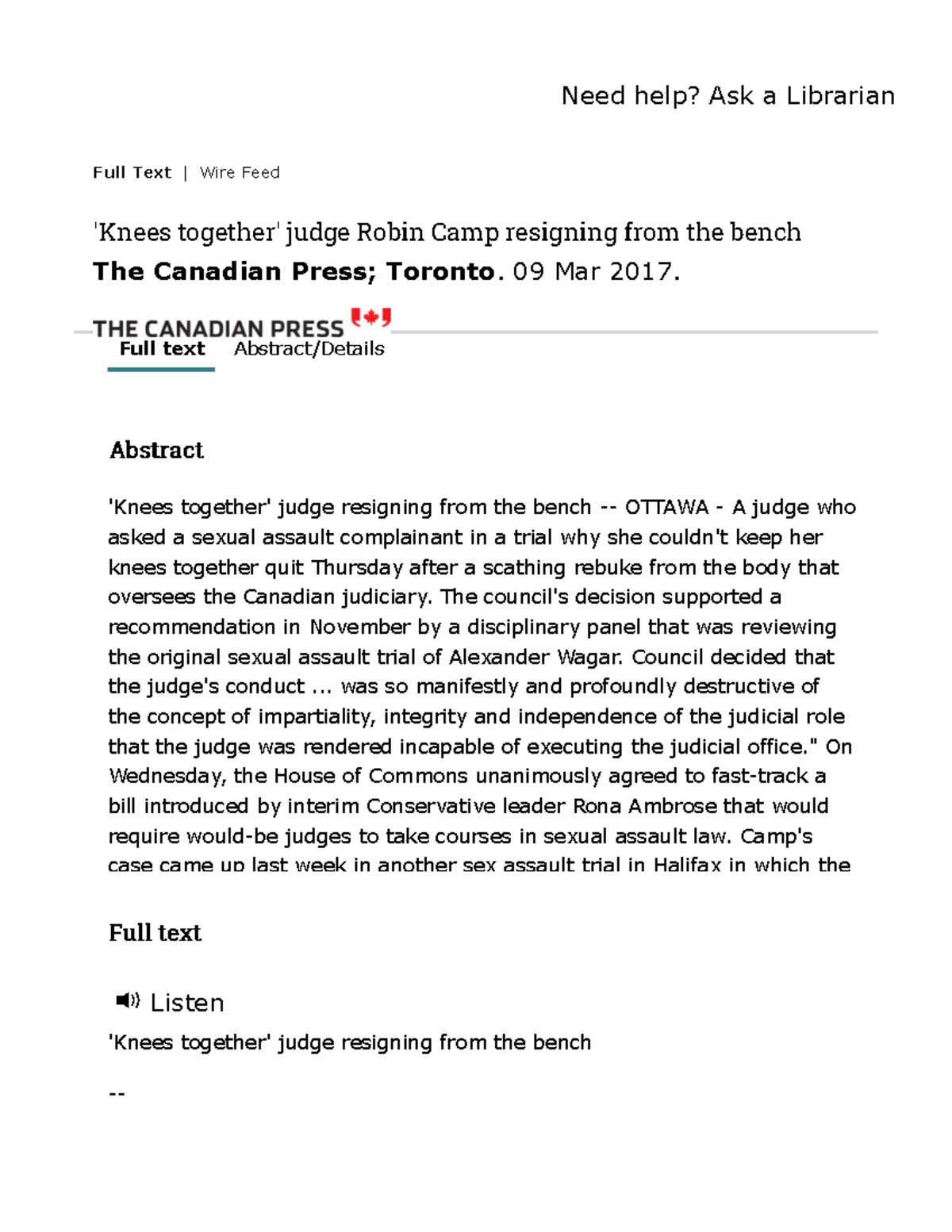 Judge Robin Camp Resigns: Controversy Over Sexual Assault Remarks - Studocu