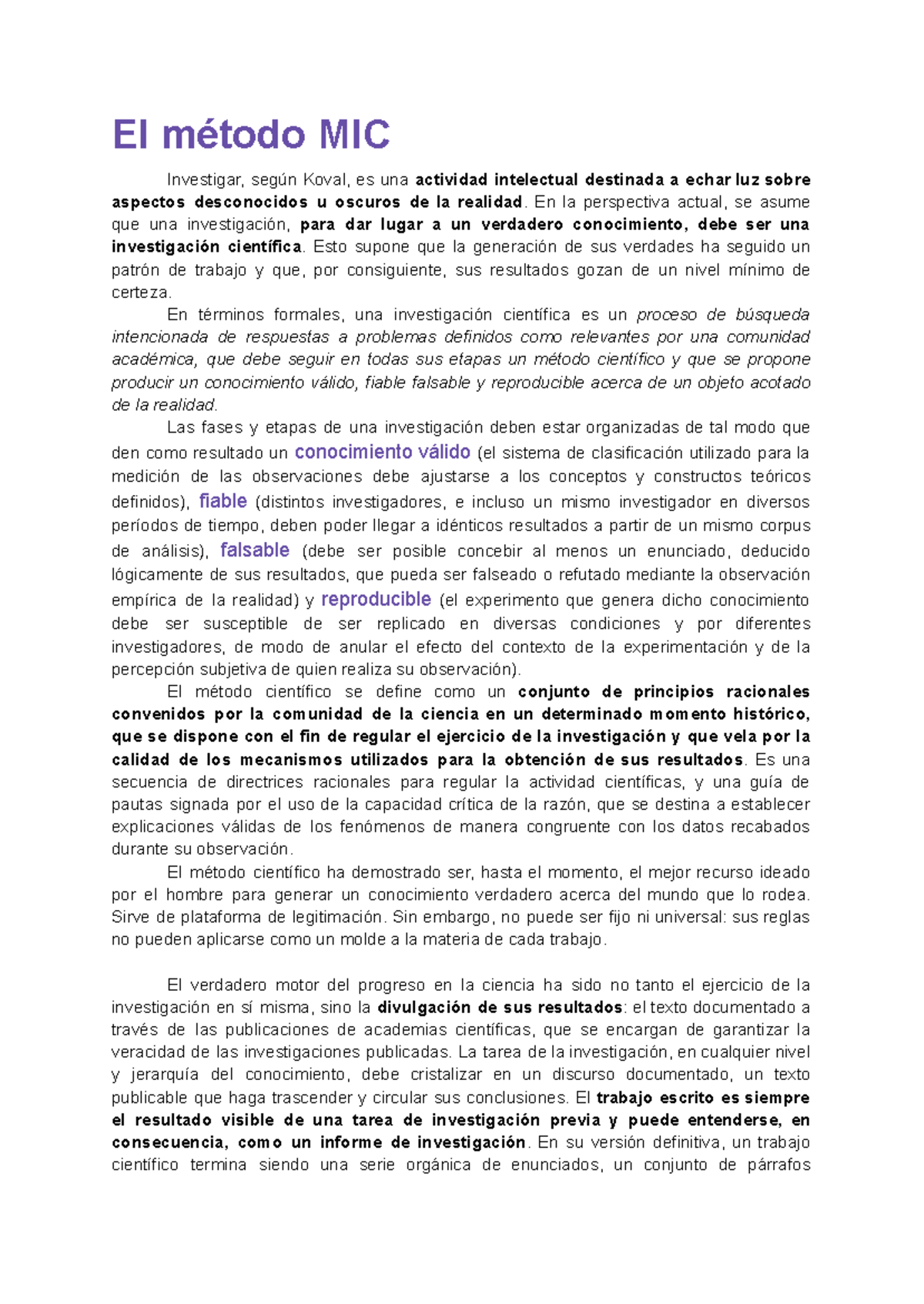 Método Científico de Investigación según Koval: Análisis y Estrategias ...