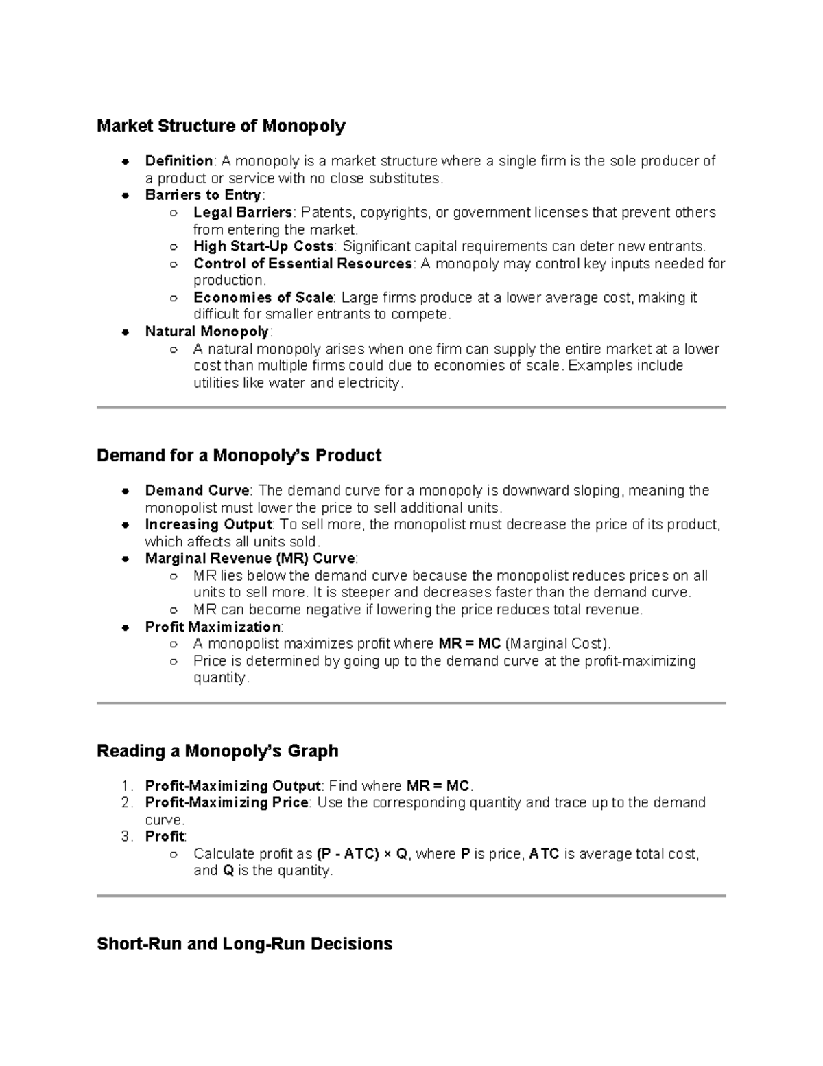 Market Structures: Monopoly, Monopolistic Competition & Oligopoly ...