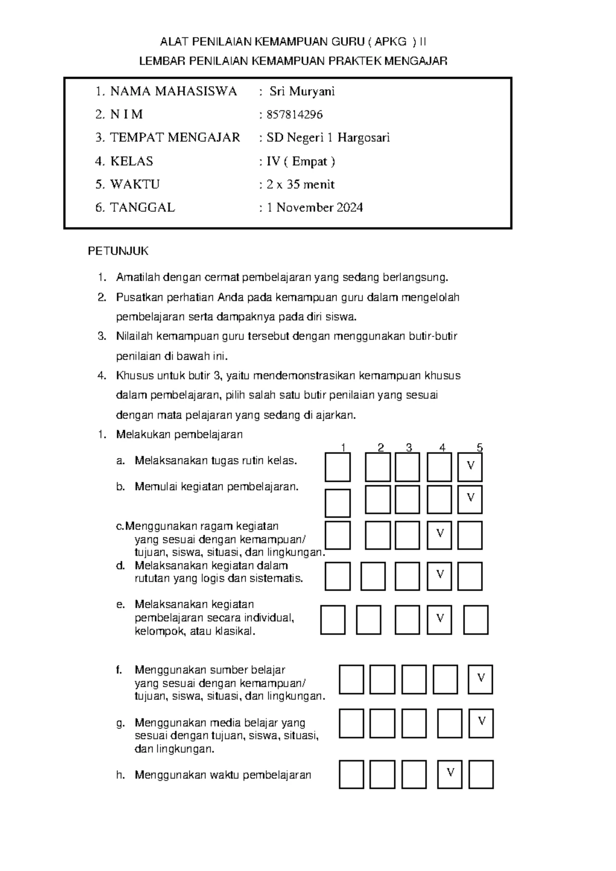 APKG 1 Rancangan Perbaikan Pembelajaran Siklus 1 dan RPP Siklus 1 ...