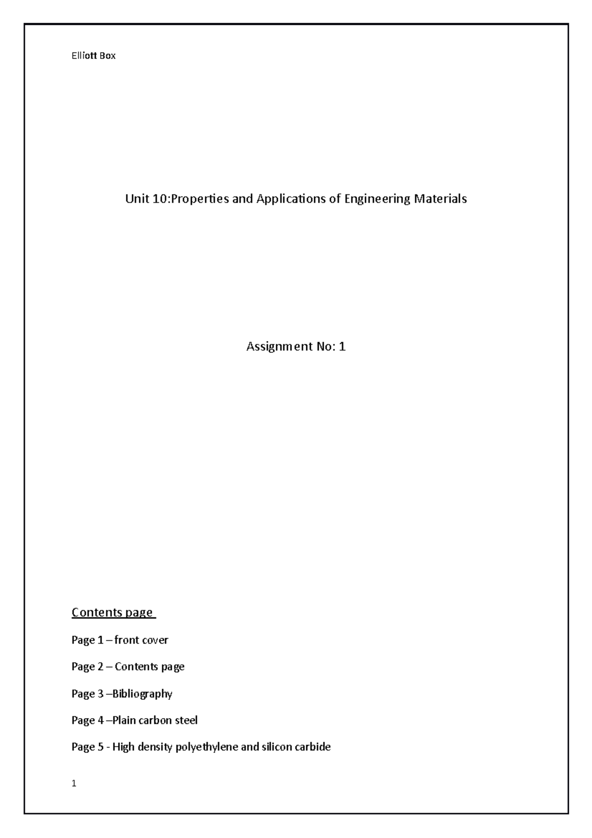 Properties and Applications of Engineering Materials assignment 1 ralph ...