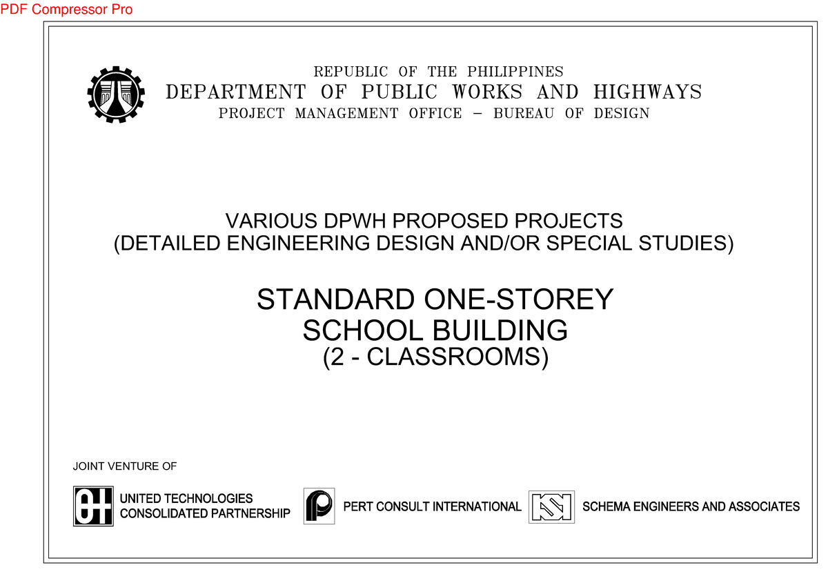 2CL 1 Storey - dpwh plans - STANDARD ONE-STOREY VARIOUS DPWH PROPOSED ...