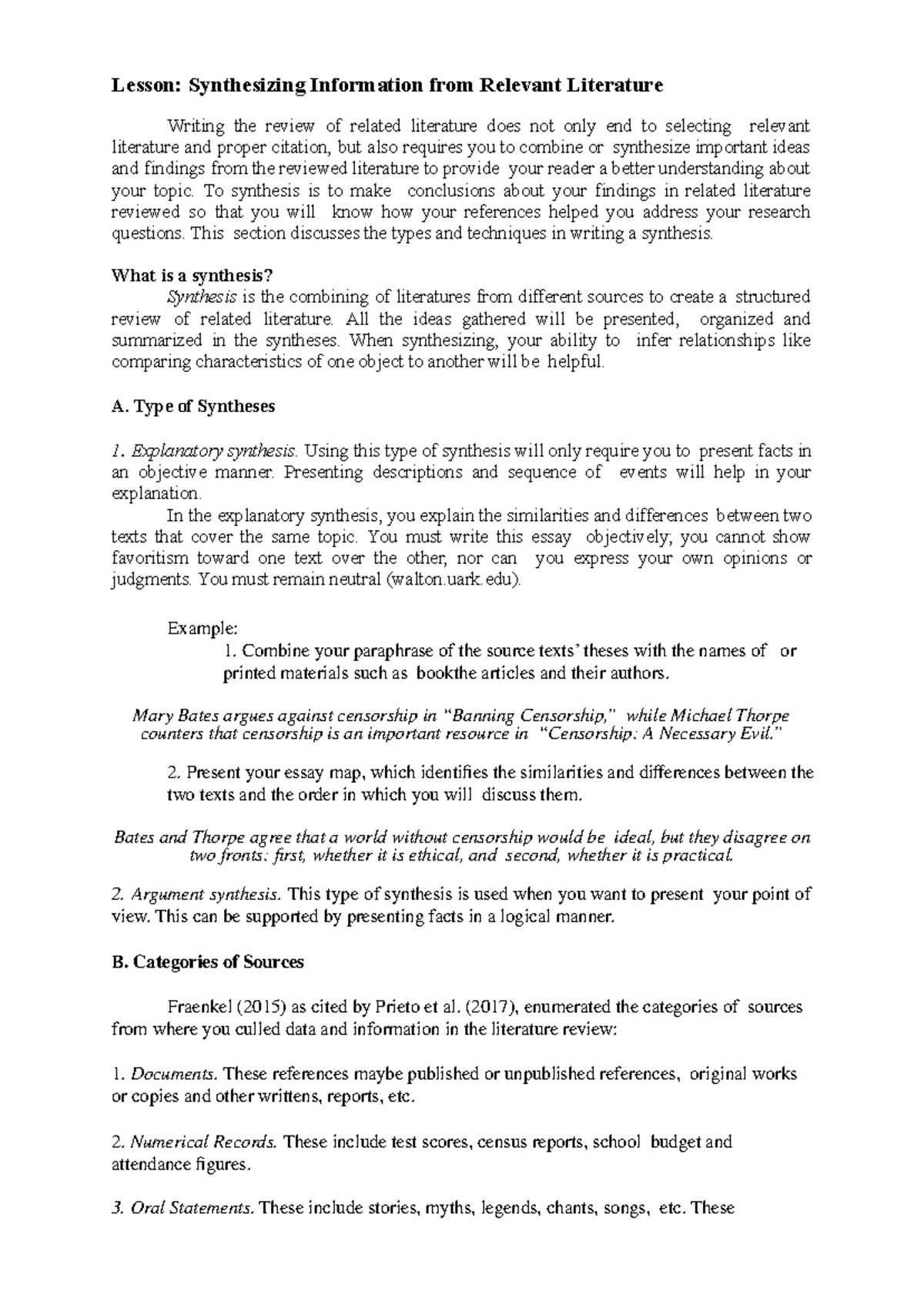 Common Example of Conceptual Framework - Common Example of Conceptual ...