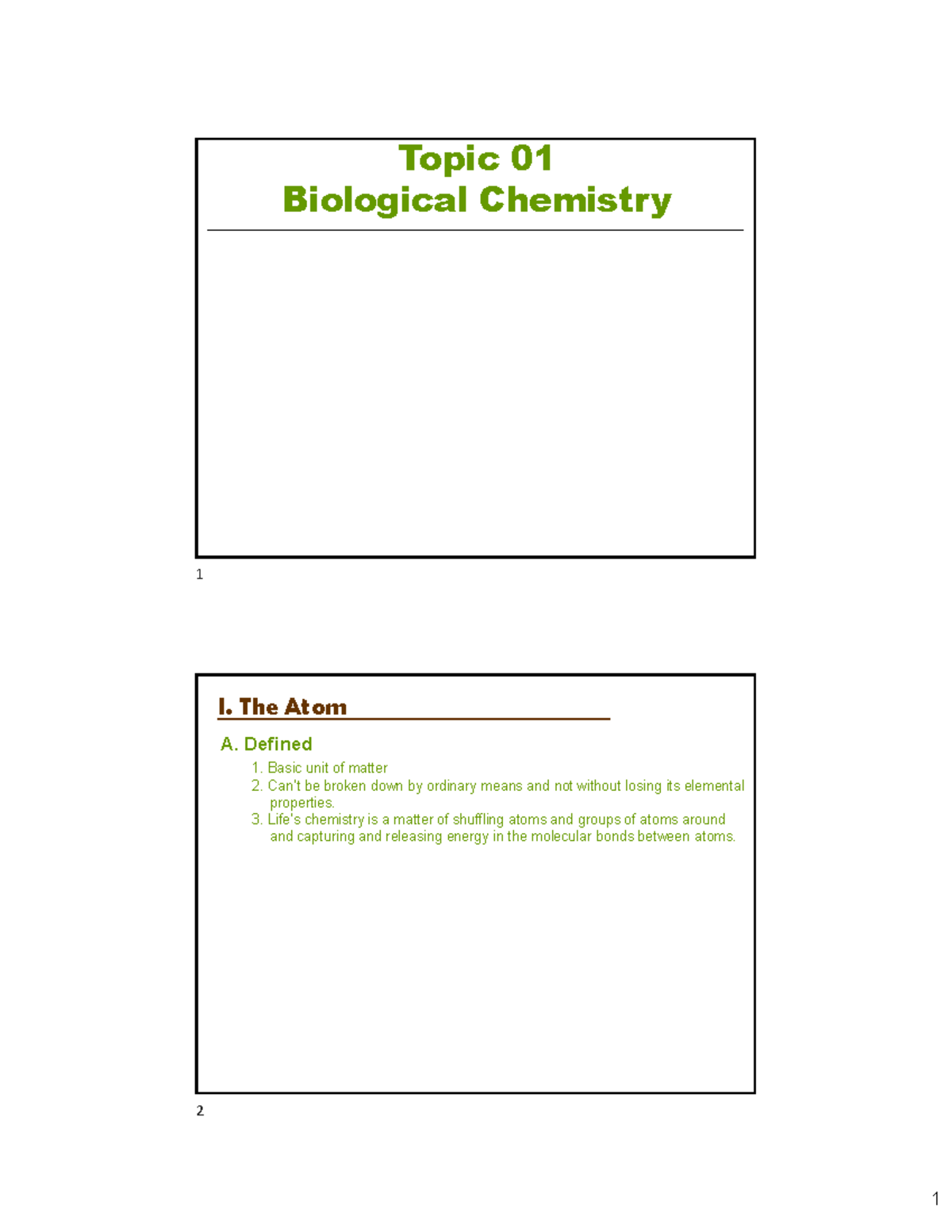 Biological Chemistry 1: Molecules, Bonds, and Atomic Structure - Studocu