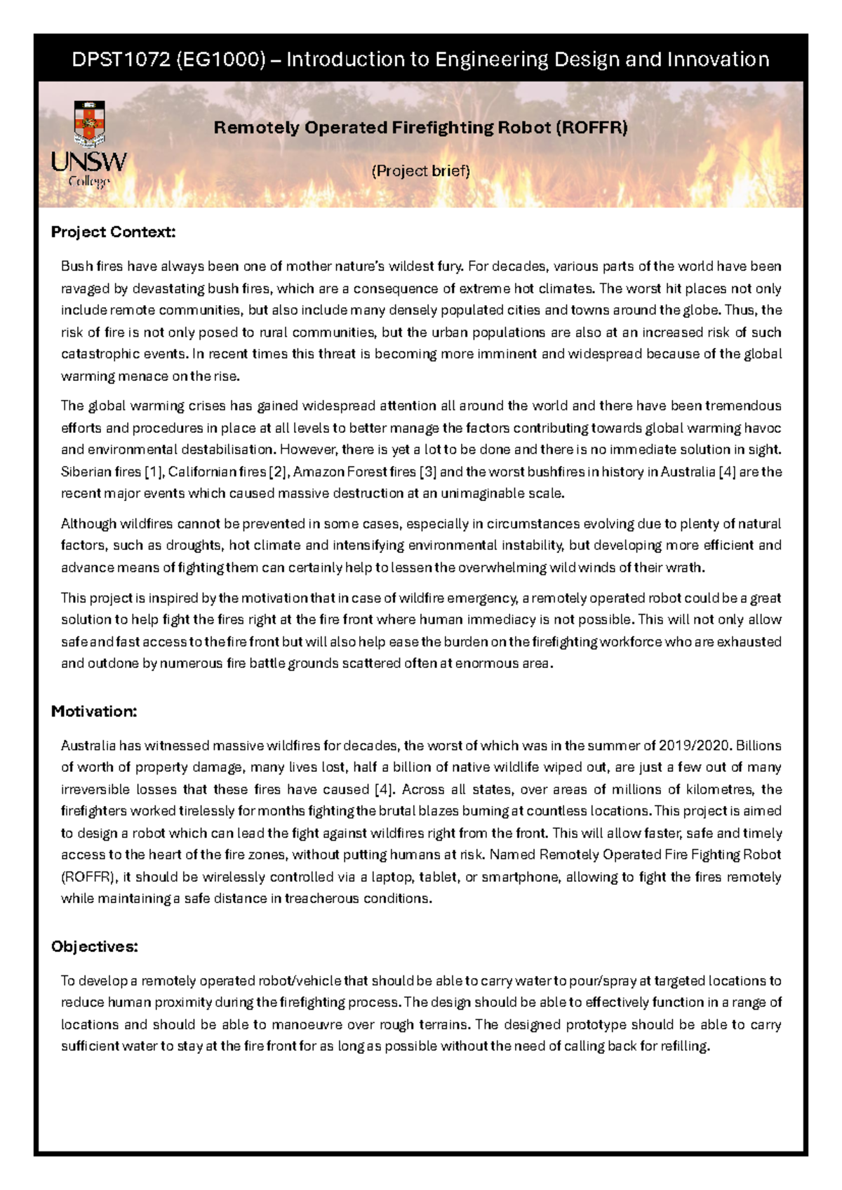 EG1000 T2 2024 Roffr Project Specification - Project Context: Bush ...