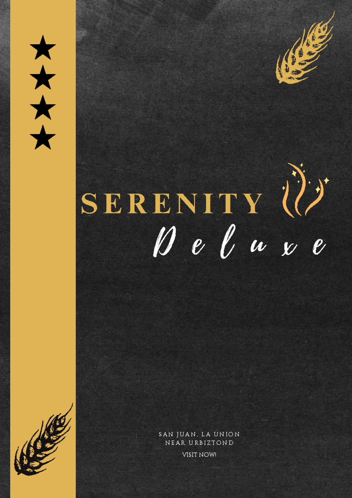 SERENITY Deluxe Restaurant Menu: Appetizers, Salads, Main Course ...