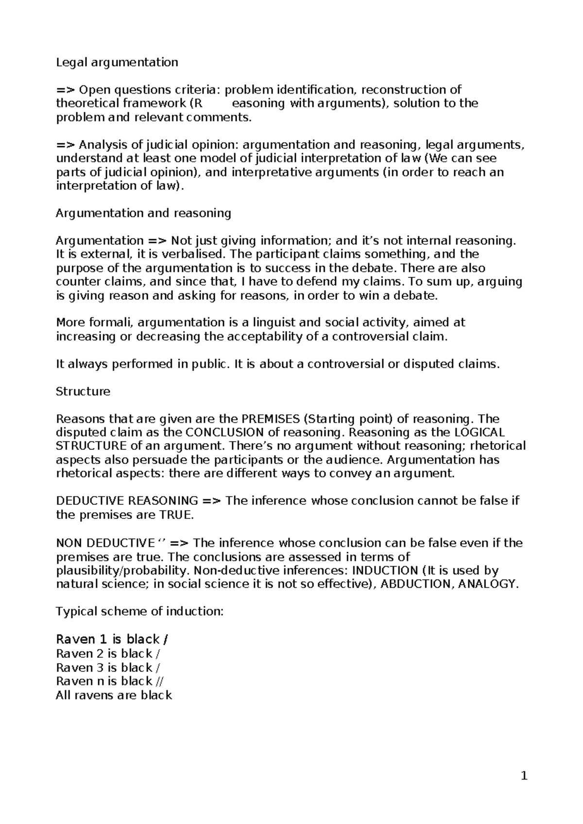 Legal Argumentation: Models, Reasoning, and Interpretative Frameworks ...