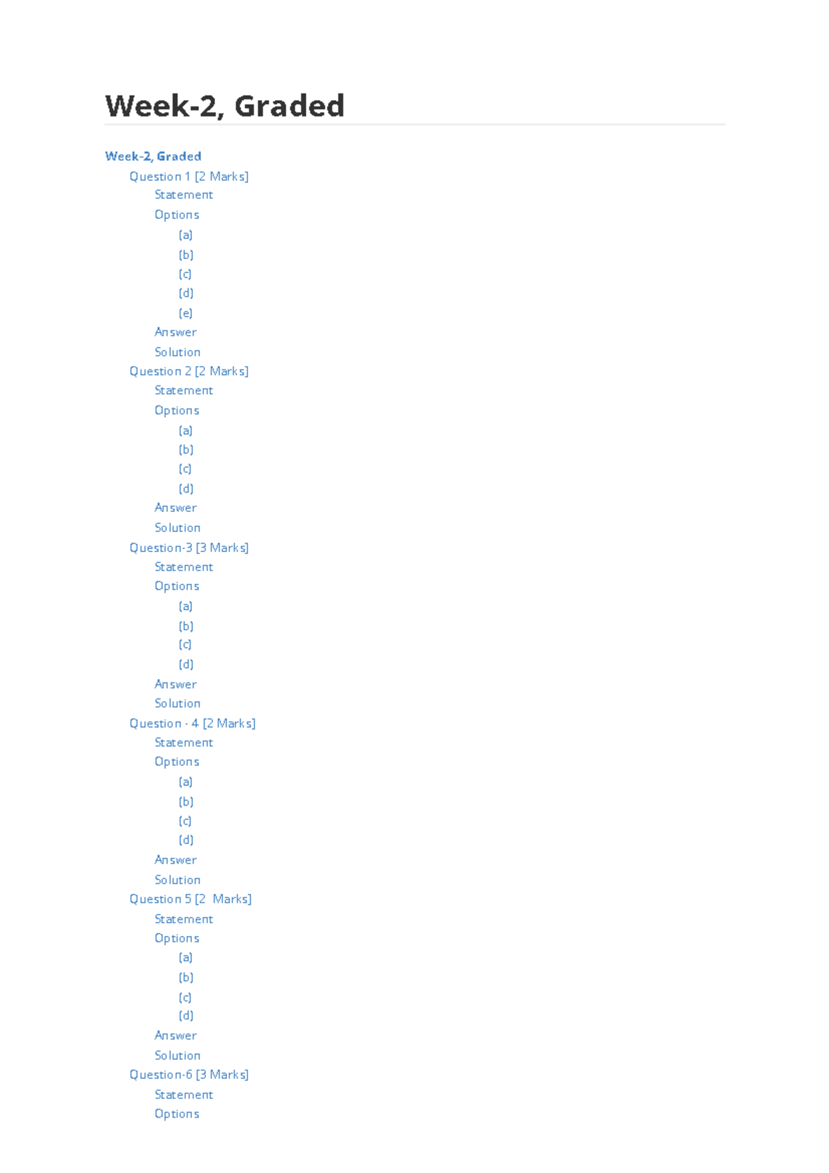 W2GA Jan23 Solution - Graded Assignment Week 2 Analysis - Studocu