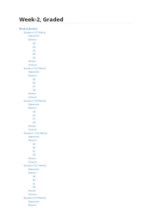 W1GA Jan23 solution - week-1 graded assignment - W1_GA_Jan W1_GA_Jan Question (1 to 3) Statement ...