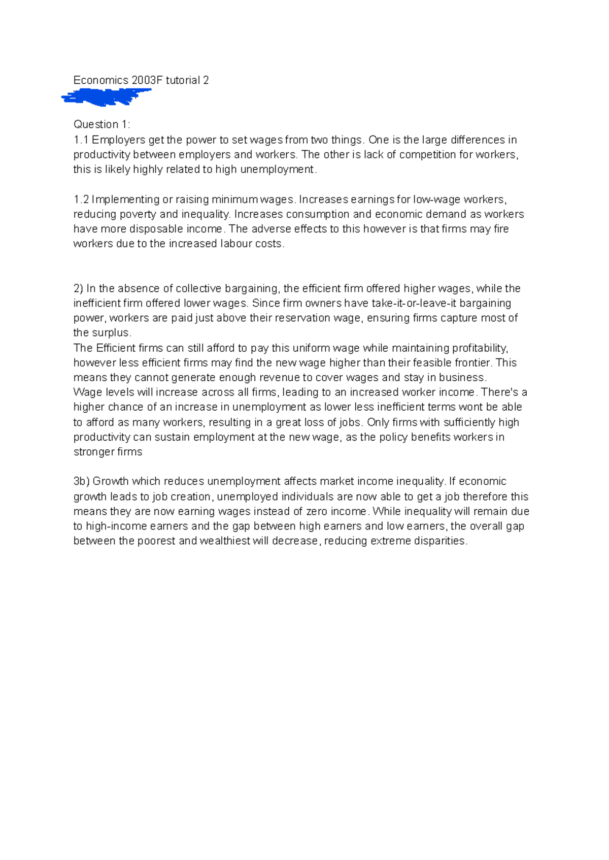 Economics 2003F Assignment 2: Wage Dynamics and Inequality Analysis ...
